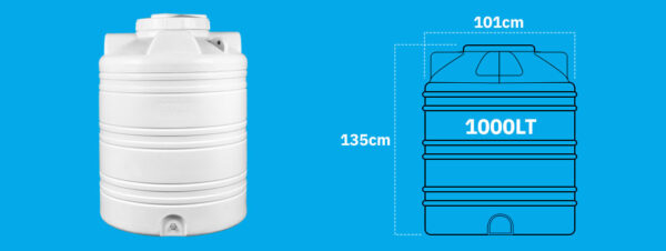 Water tank 1000 Liter 3 Layers Lebnany – Baz Plastic